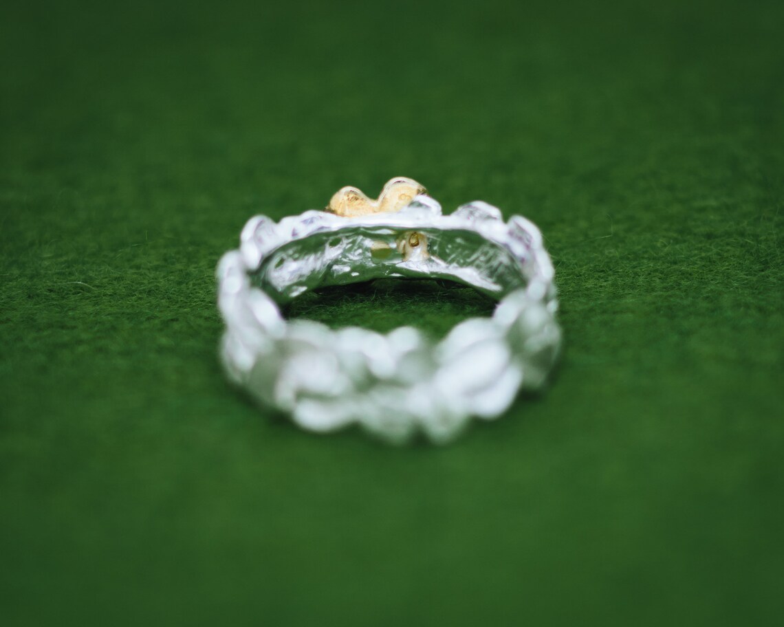 Clover Ring 18k Gold Four Leaf Clover Three and Four Leaf - Etsy