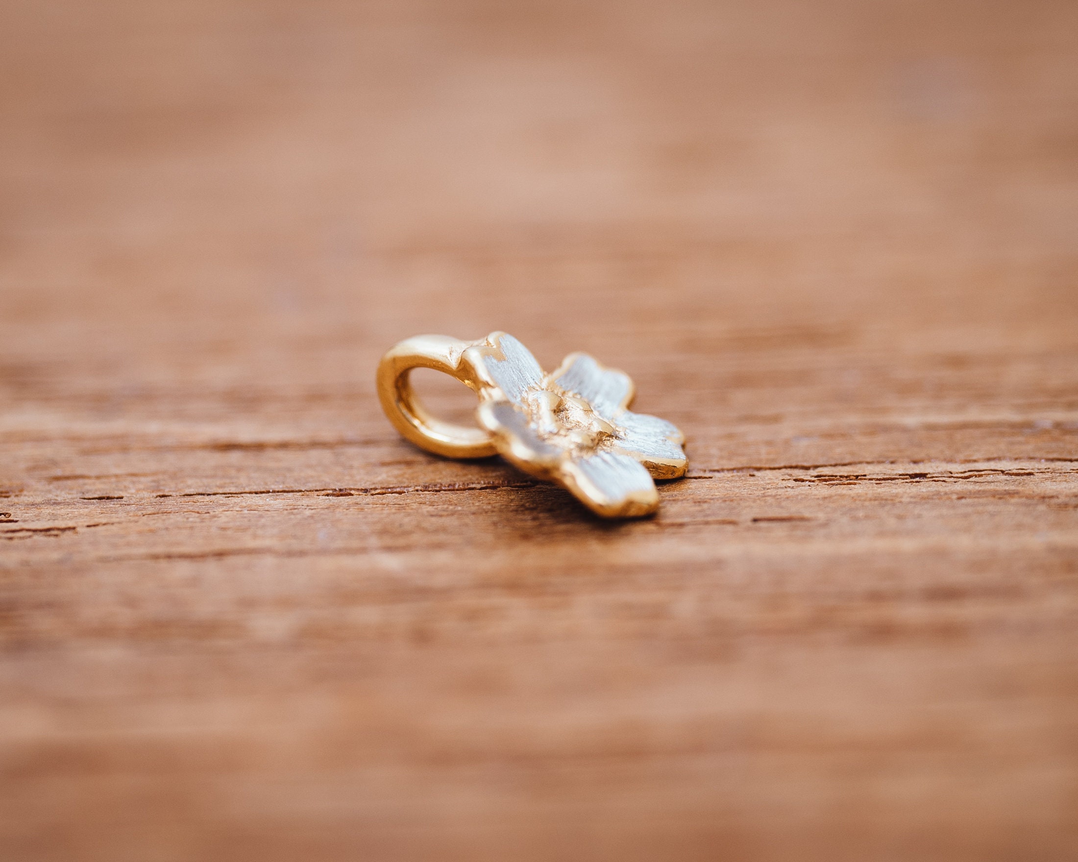 Platinum and Gold Sakura Pendant Cherry Blossom Japanese | Etsy