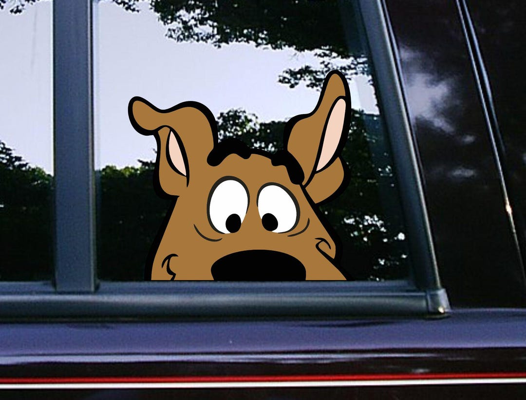 Scooby Doo Dog Peeker Sticker Peekabo Car Decals Bumper Stickers ...