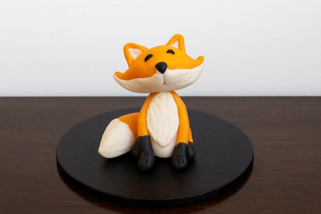 Fondant Cake Topper - Fox - Etsy