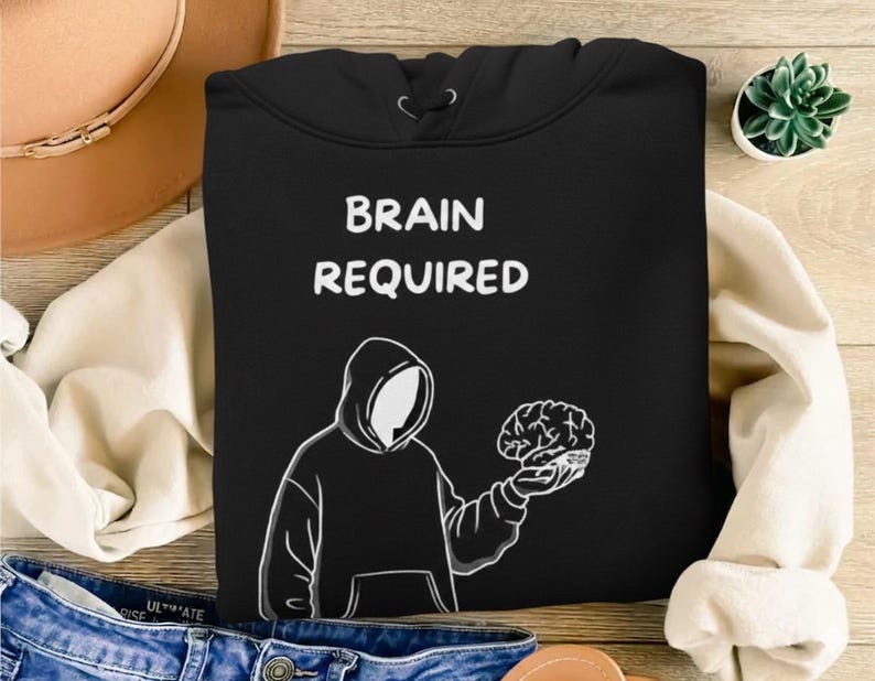 Cerveau requis - PNG numérique tendance et amusant pour l'impression de ...