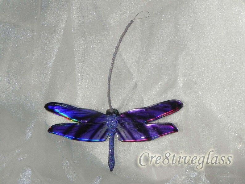 Medium Purple and Black Resin Dragonfly Hanging Wall Décor - Etsy