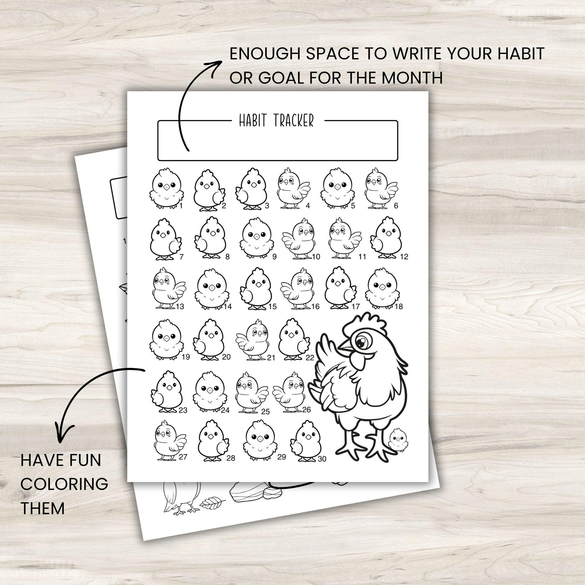 Animal Habit Tracker Printables: Farm & Forest Theme (digital File) - Etsy