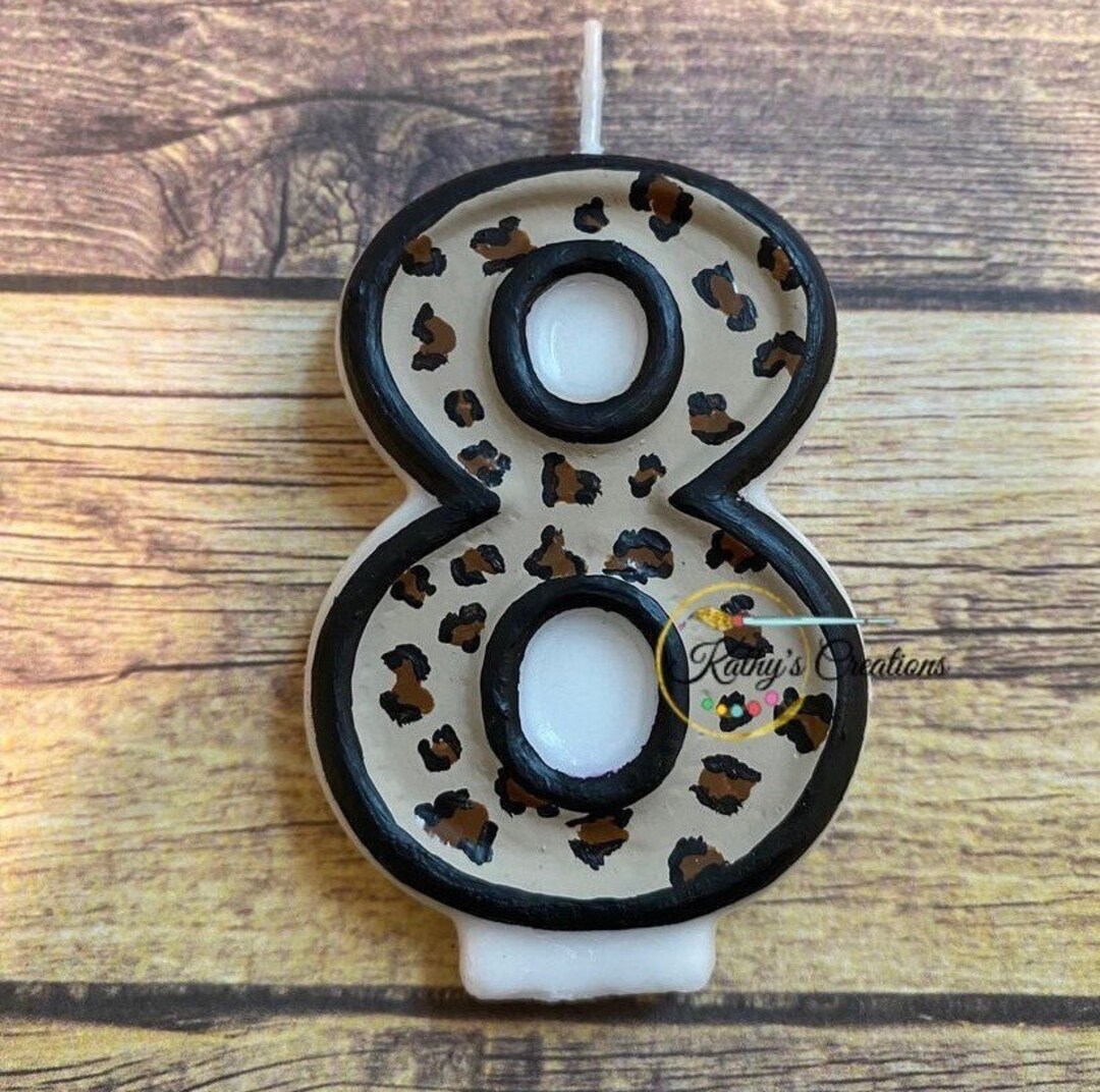 Leopard Birthday, Leopard Party, Leopard Candle, Safari Party, Safari ...