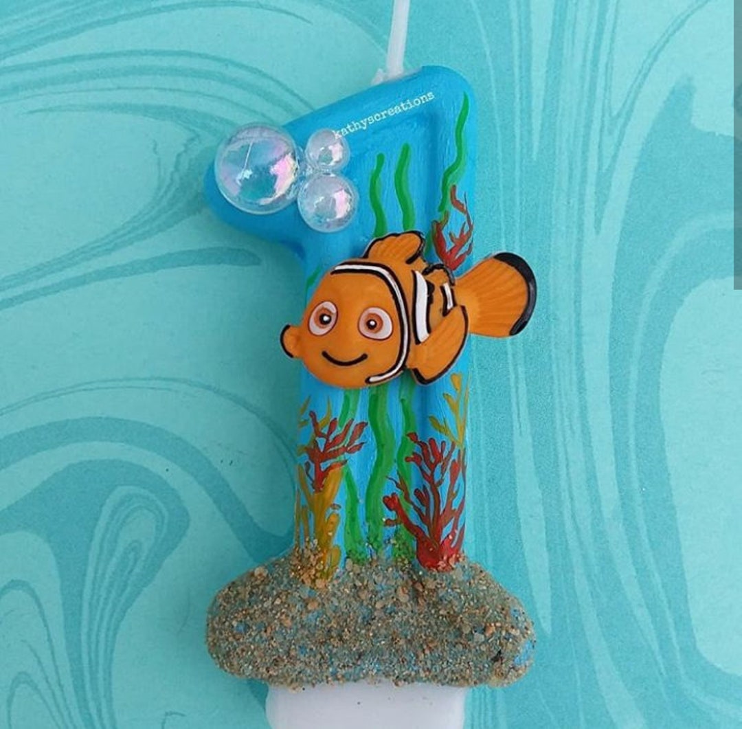 Nemo Birthday, Finding Nemo Birthday, Nemo Candle - Etsy