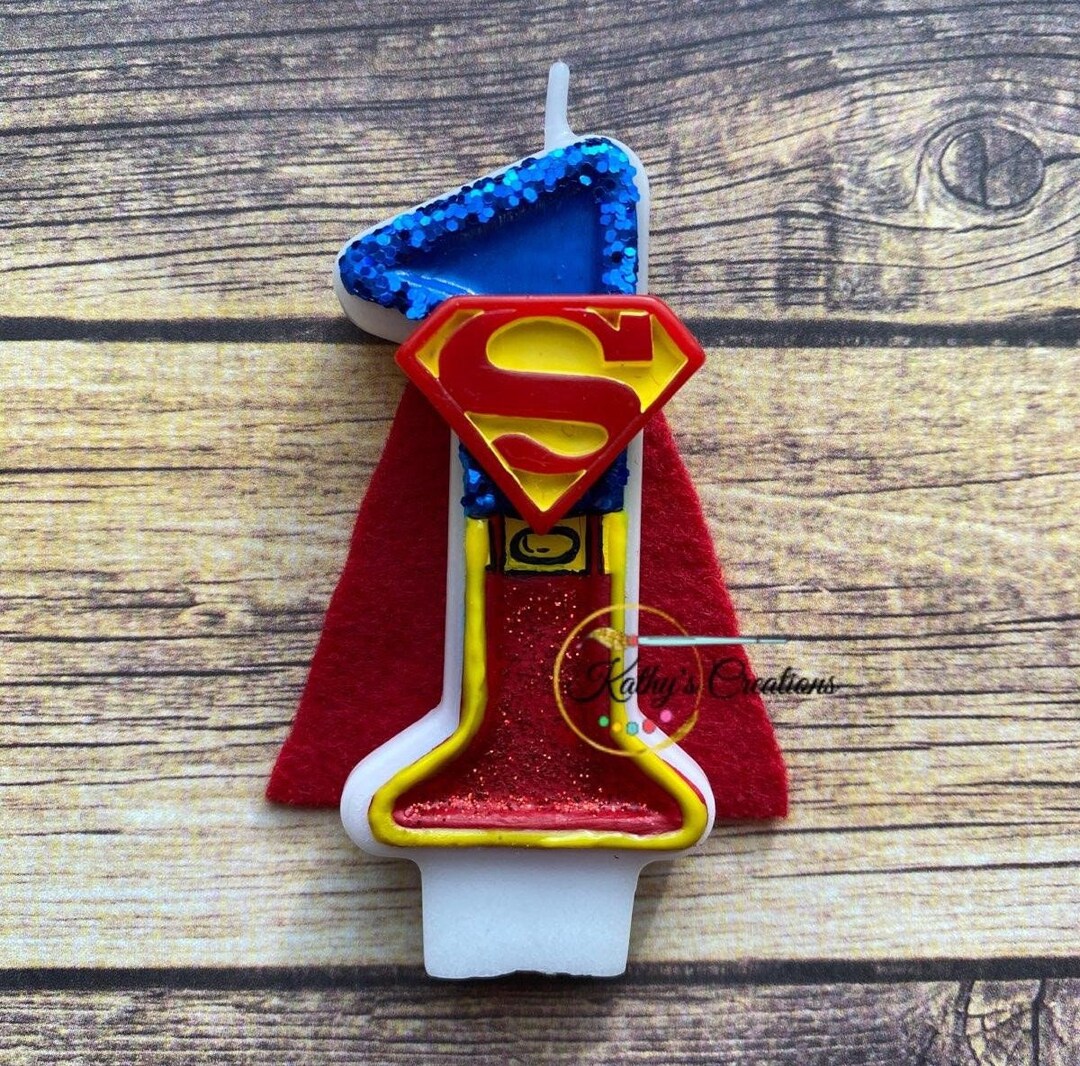 Superman Candle, Superman, Superman Birthday, Super Man, Superman Party ...