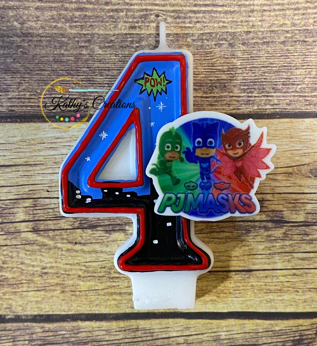 PJ Masks Candle, PJ Masks Birthday - Etsy