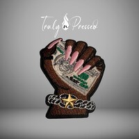 Burning Money Iron-on Patch Burning 100 Patches, Iron-on Patches, Money ...