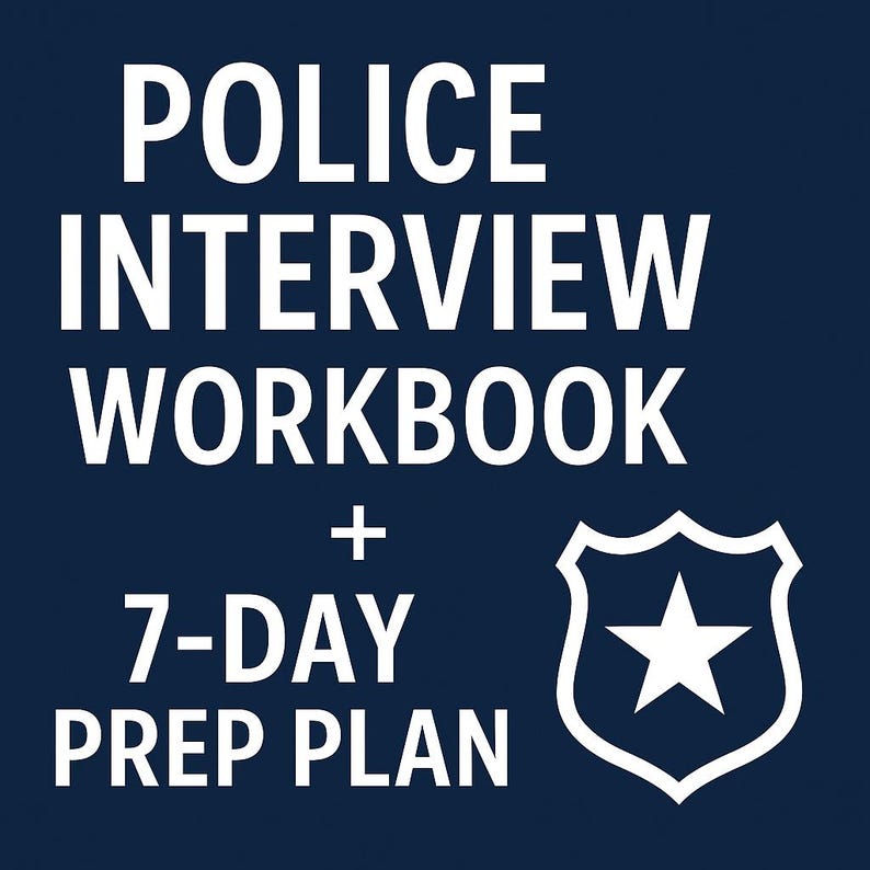 Police Interview Workbook • Oral Board Prep • 7-day Study Plan - Etsy
