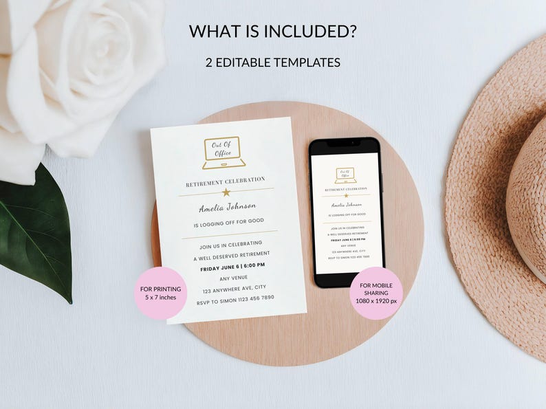 Out of Office Retirement Party Invitation, Retirement Dinner Invite ...