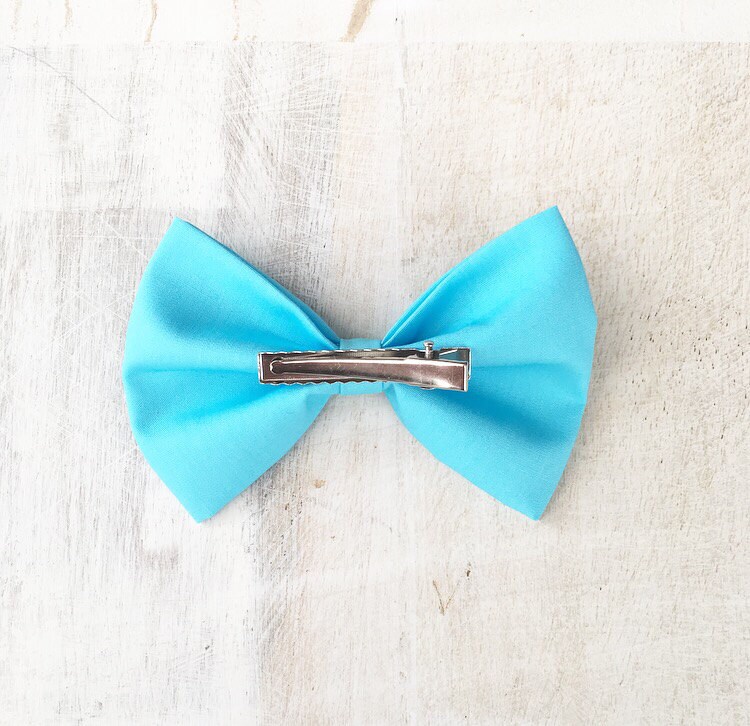 Turquoise Blue Hair Bow - Etsy
