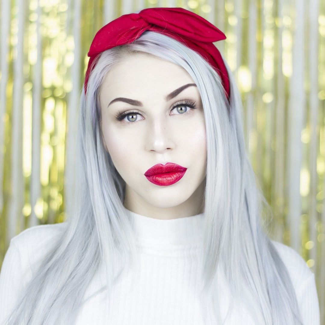 Cherry Red Wired Headband | Hair Wrap - Etsy