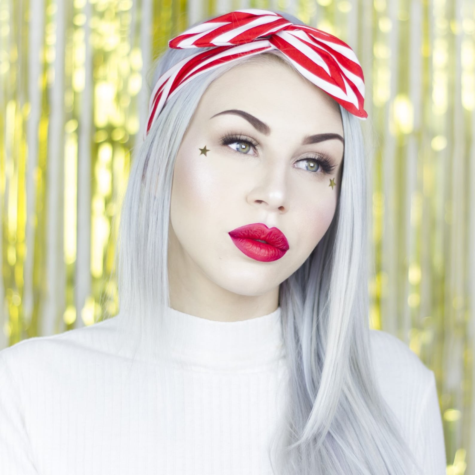 Red & White Candy Stripe Wire Headband - Candy Cane - Christmas - Etsy