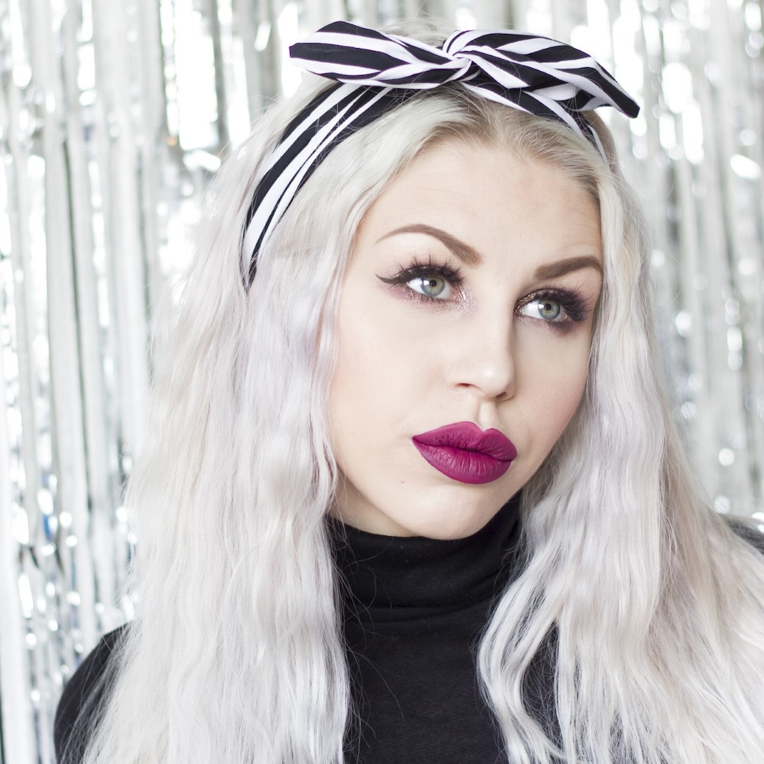 Black & White Candy Striped Wired Headband - Etsy