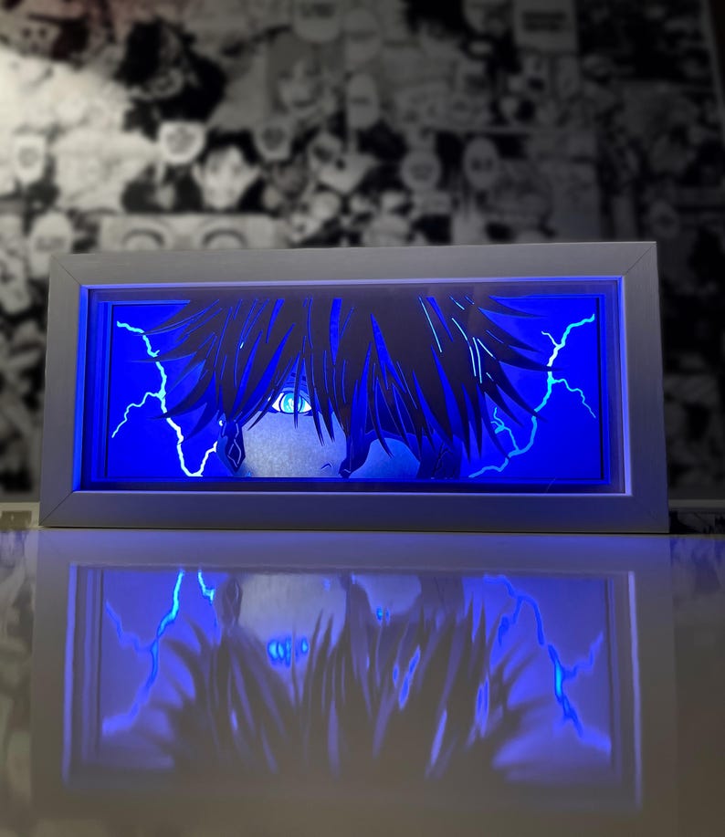 Satoru Gojo LED Lightbox | Jujutsu Kaisen Night Light | USB or Battery ...