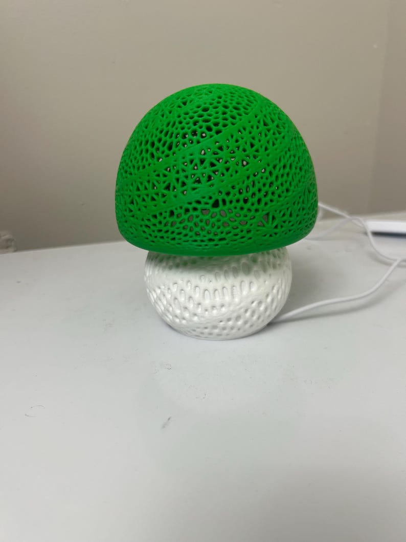 3D Printed Mushroom Lamp - Cottagecore Style Decorative Night Light ...