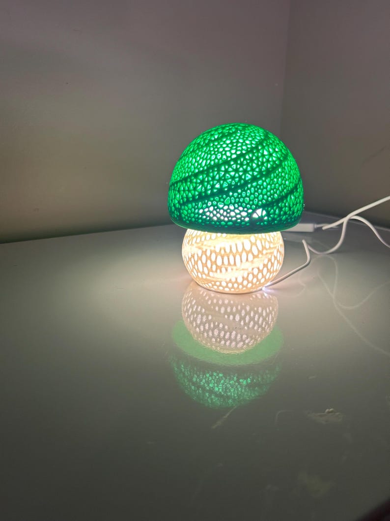 3D Printed Mushroom Lamp - Cottagecore Style Decorative Night Light ...