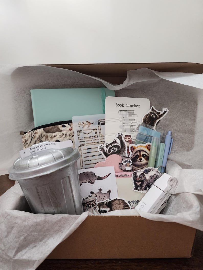 Trash Animal Reader Box | Curated Possum, Raccoon & Skunk Gift Set ...