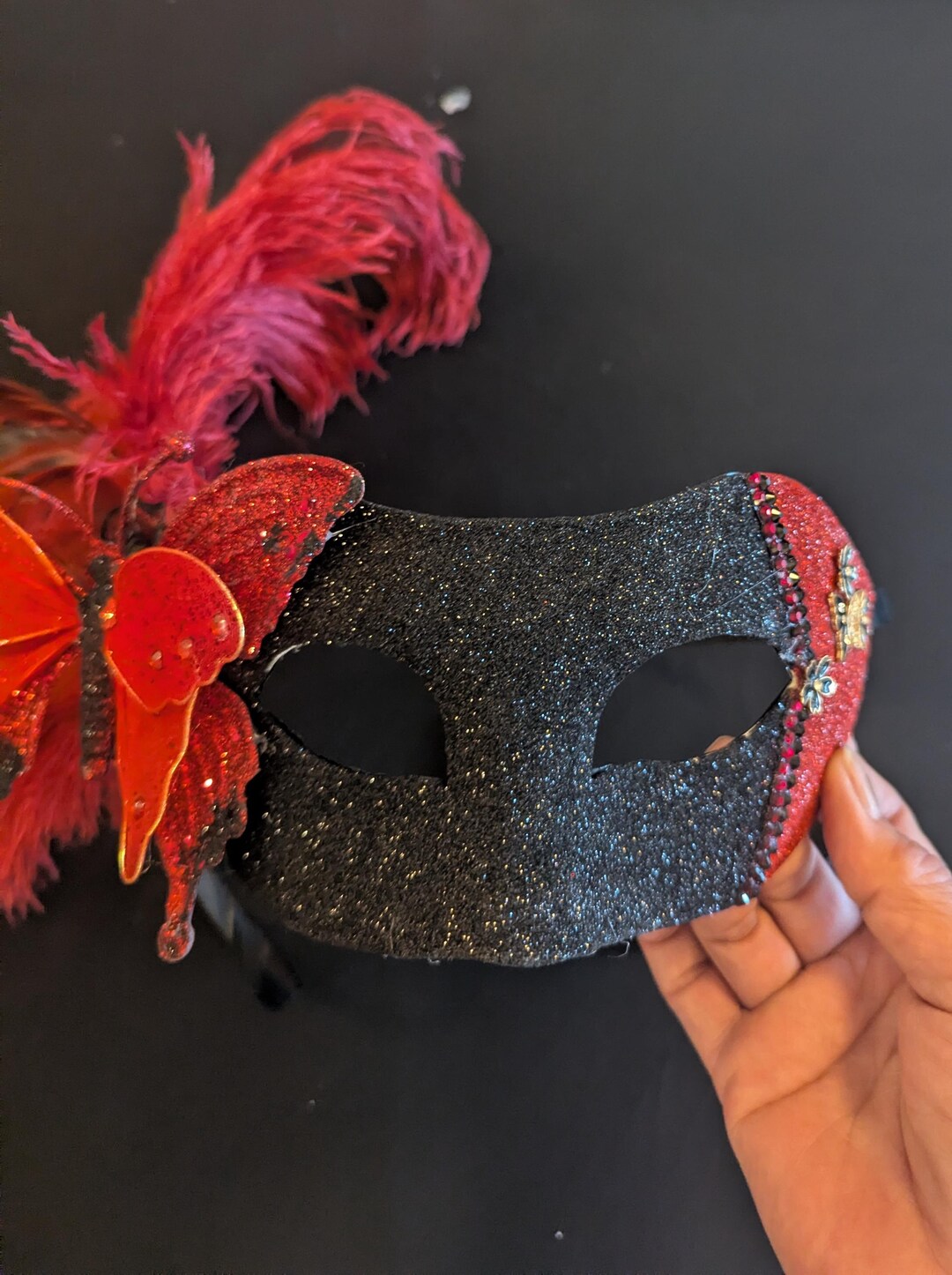 Masquerade Mardi Gras Masks Large Butterfly - Etsy