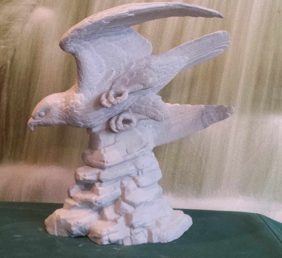 Ceramic Bisque You Paint, Detailed, Peregrine Falcon, Large Bird, Bird ...