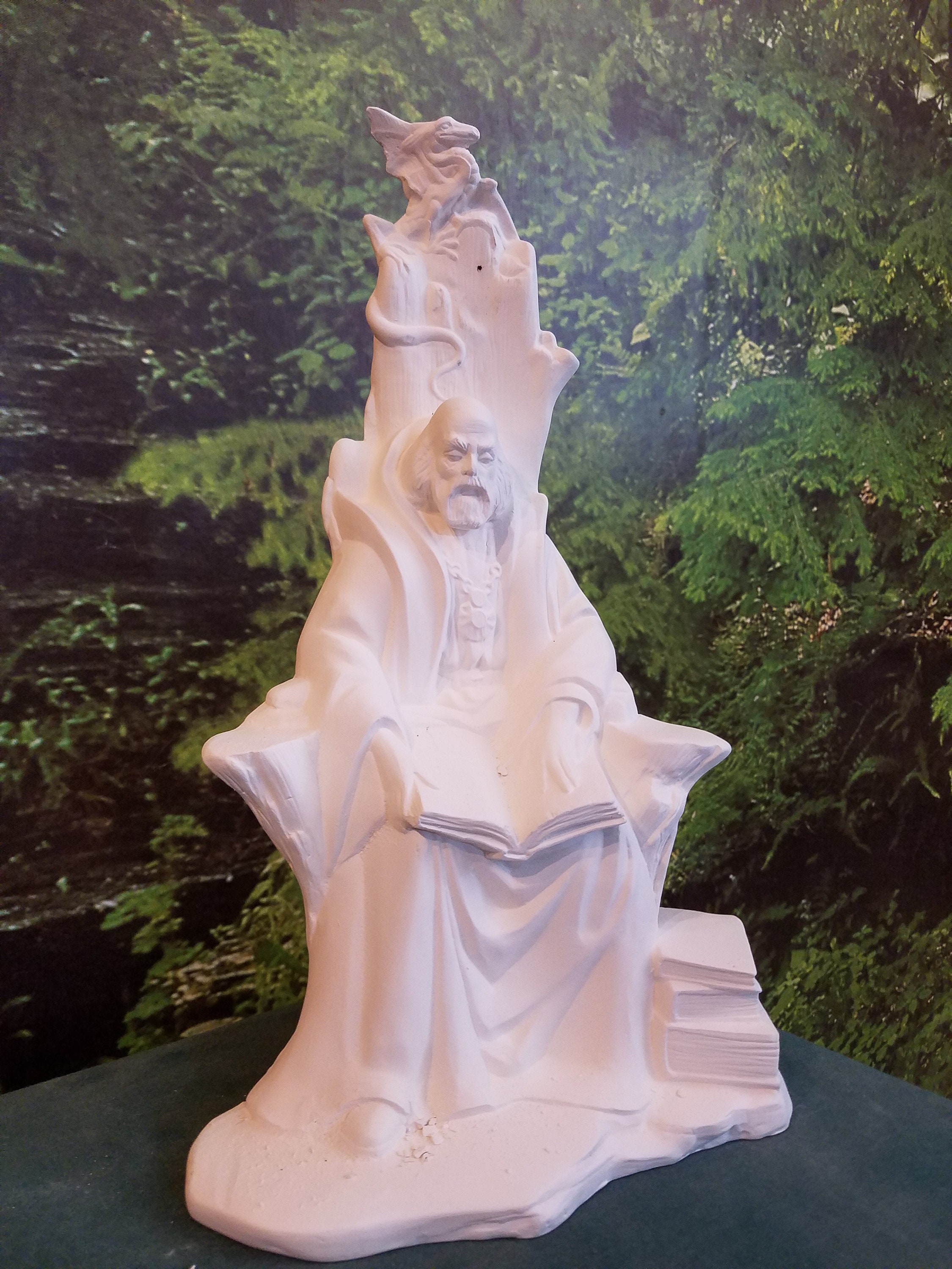 Ceramic Bisque You Paint, Summer Wizard, Young dragon, Wizard ...