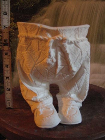 Ceramic Bisque You Paint, Cute, Baggy pants, pant pot, flower pot ...