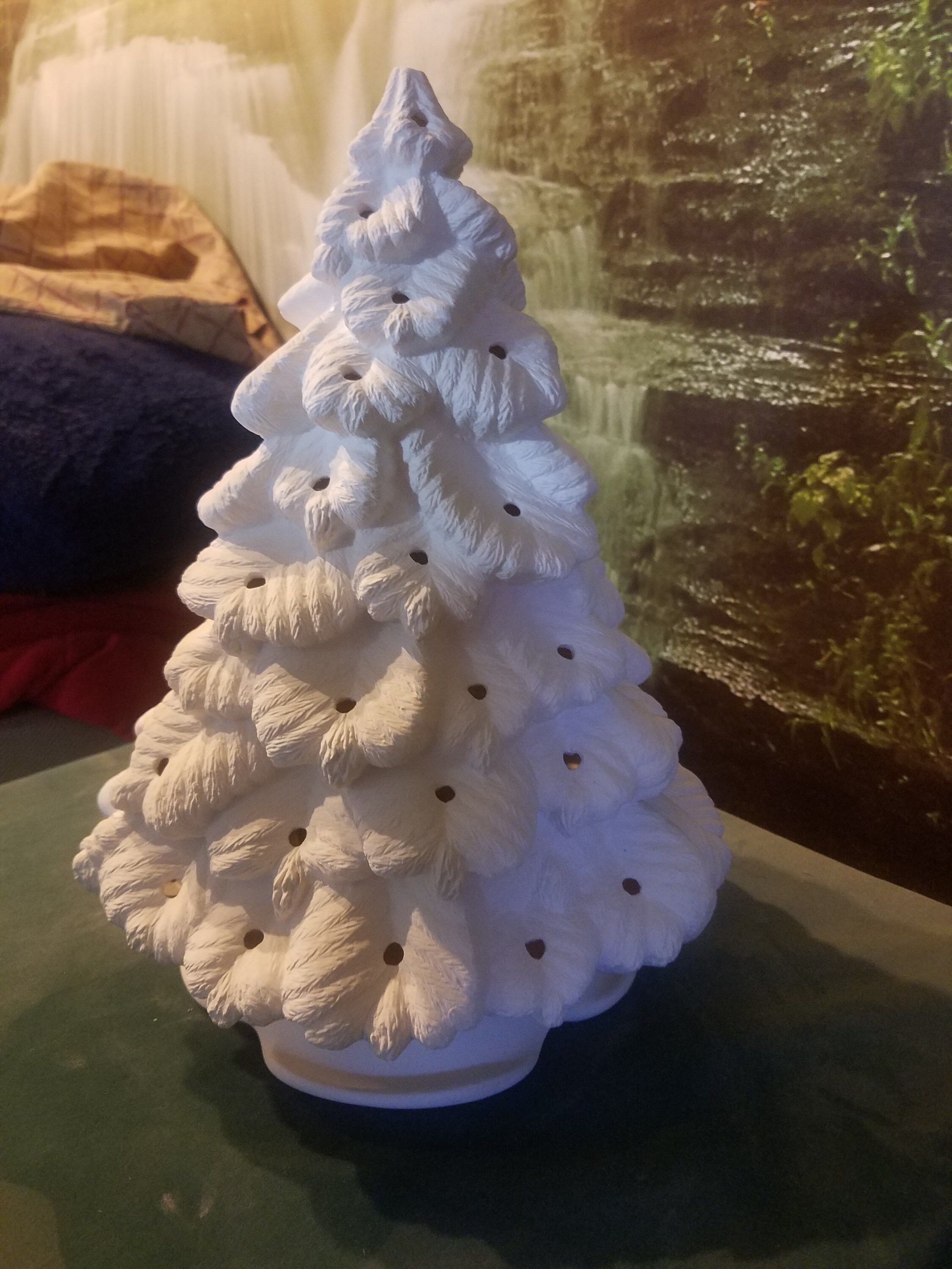 Christmas Trees in Bisque or Finished — Ceramic Bisque you paint — TS ...