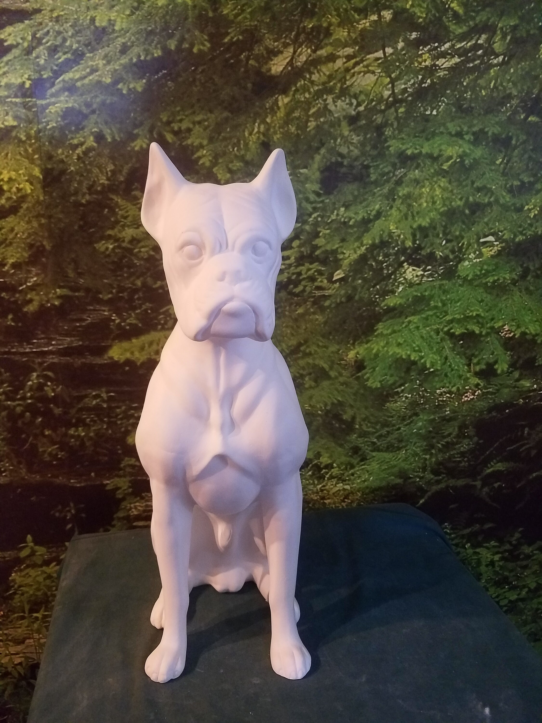 Ceramic Bisque You Paint, Rare, Large, Boxer, Bulldog, dog, realistic ...