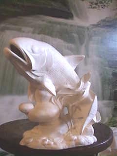 Ceramic Bisque You Paint, Awesome, Realistic Trout, Jumping Fish, gift ...