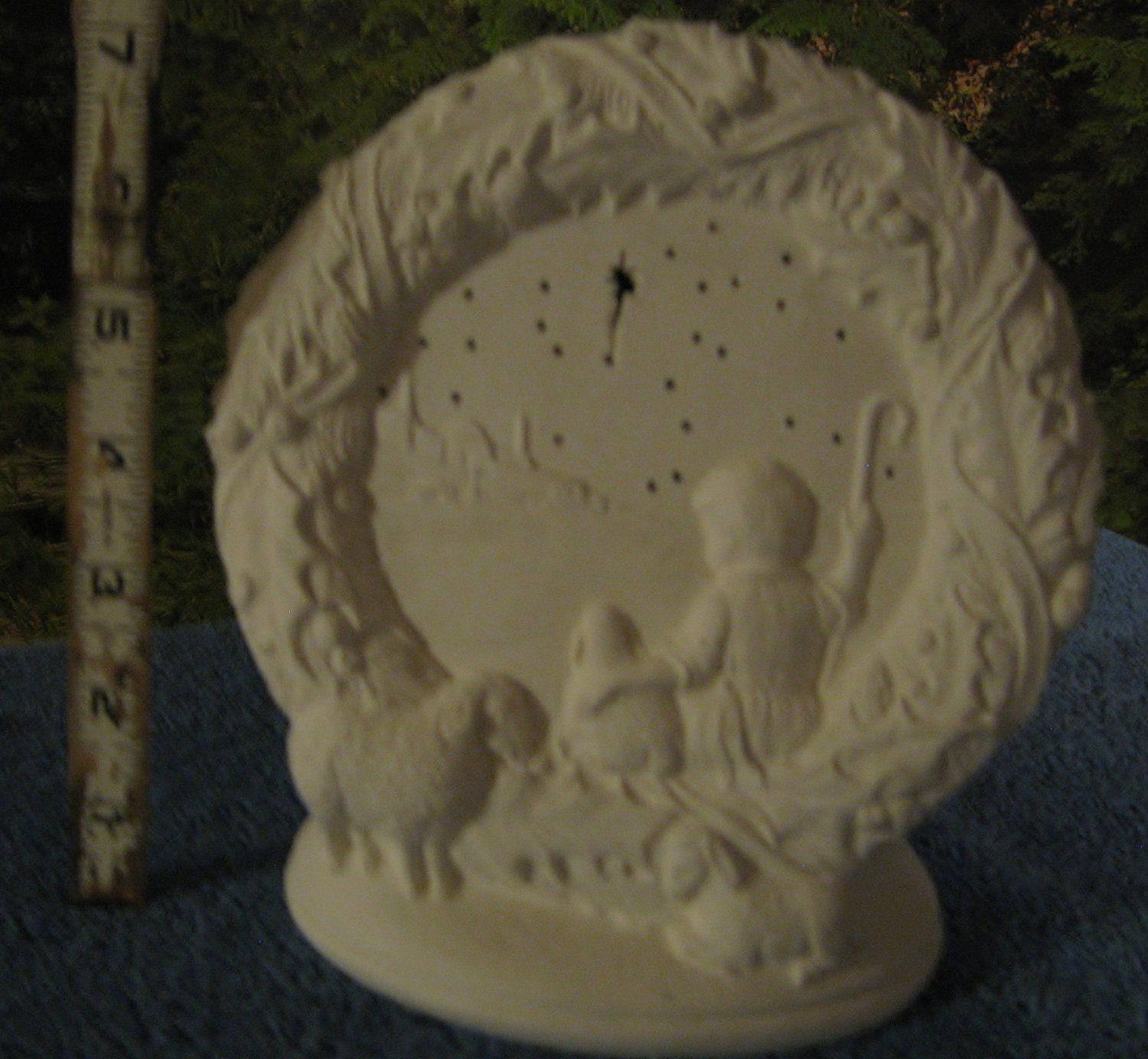 Ceramic Bisque You Paint, Boy and Dog, Shepard, Night Light, Christmas ...