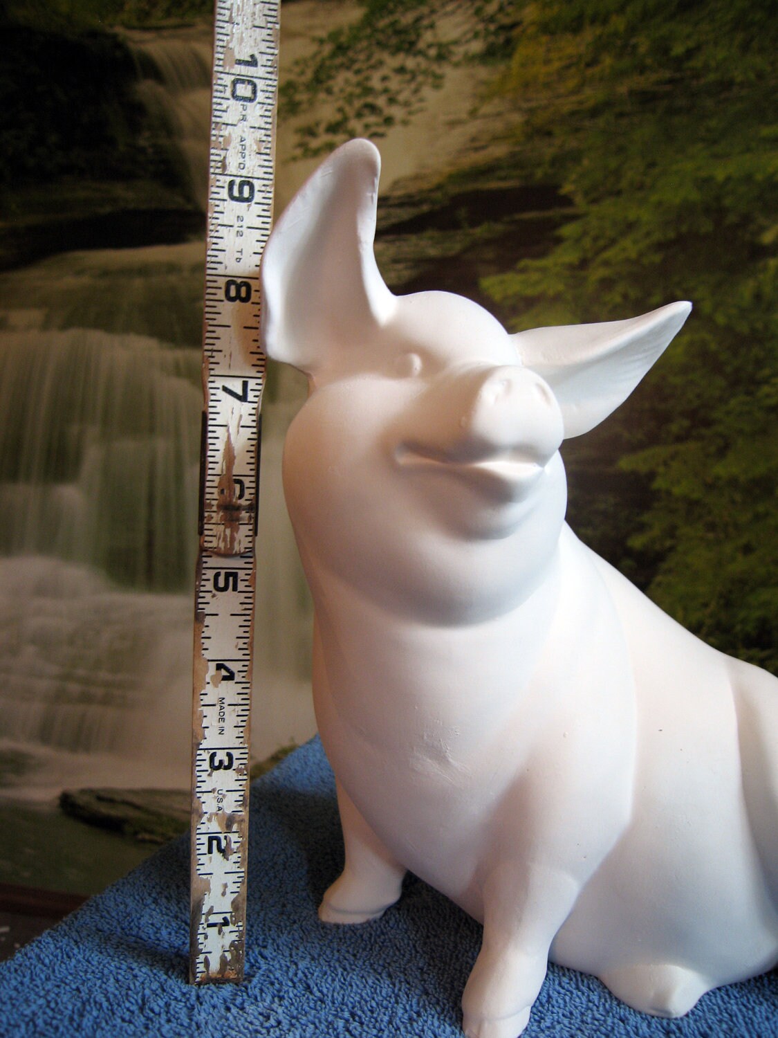 Ceramic Bisque You Paint, Charlotte, 10", Pig farm, Large Pig, sitting ...
