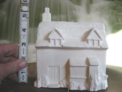 Ceramic Bisque You Paint, Farmhouse, miniature house, scenes, Racetrack ...