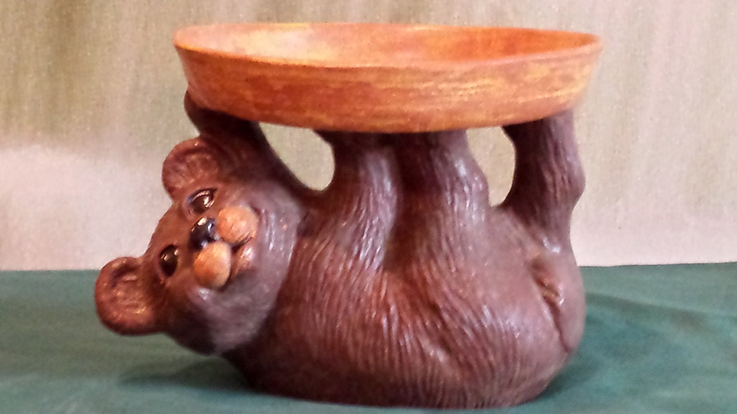 Ceramic Bisque You Paint, Adorable Bear Plant Stand, Bear Planter ...