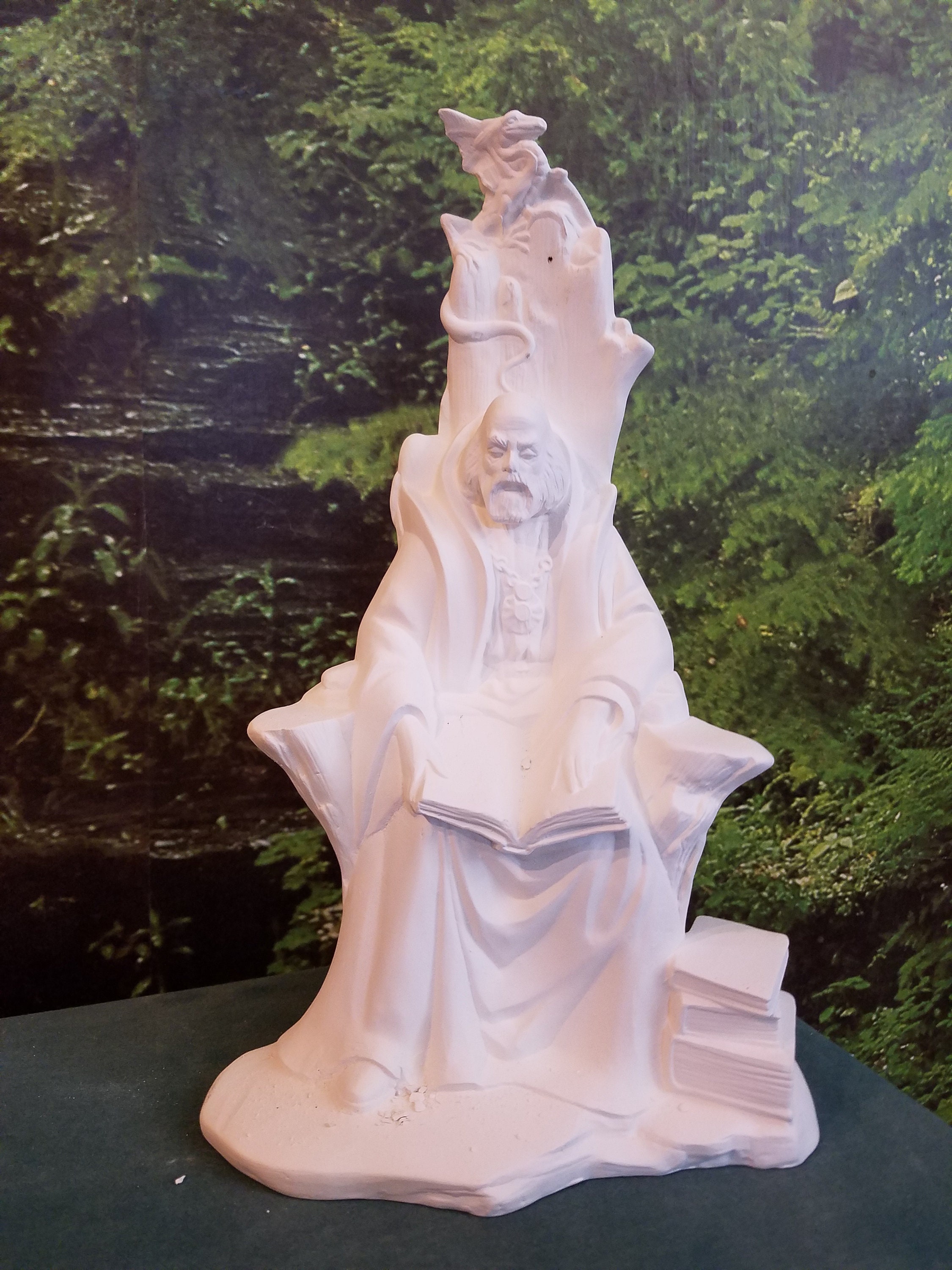 Ceramic Bisque You Paint, Summer Wizard, Young dragon, Wizard ...