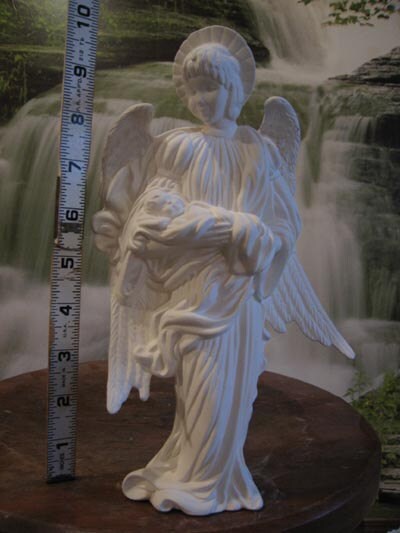 Ceramic Bisque You Paint, Lovely, Angel with baby, Angel with Jesus ...