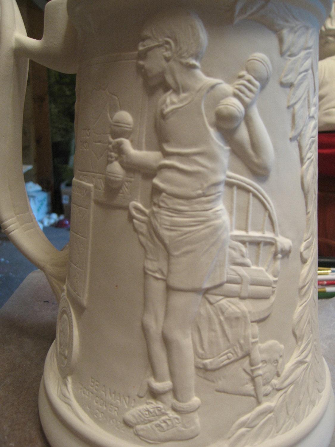 Ceramic Bisque You Paint, Authentic, Norman Rockwell Stien, Vintage ...