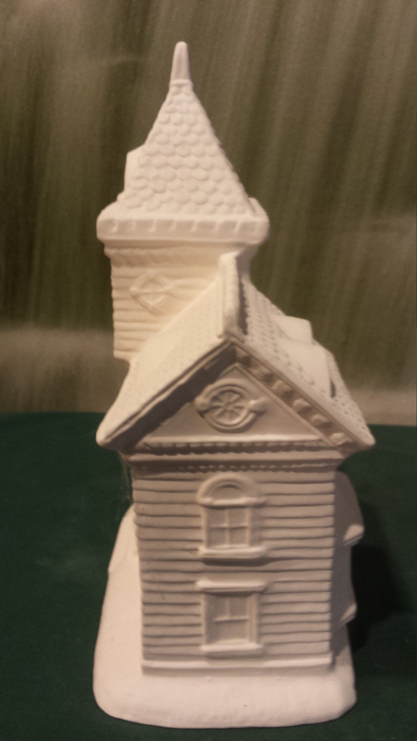 Ceramic Bisque You Paint, Town House, miniature house, For scenes ...
