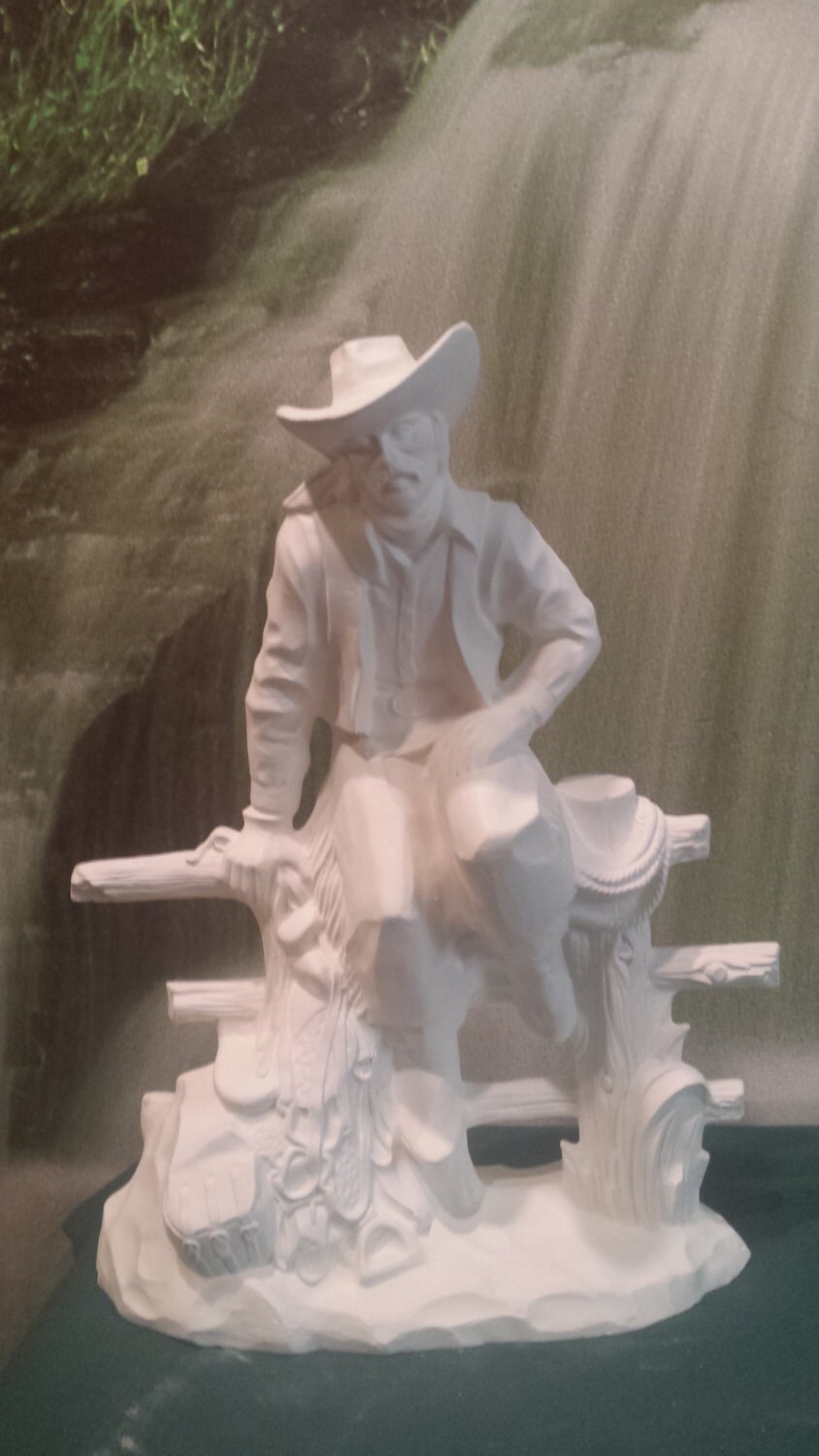 Ceramic Bisque You Paint, Southwestern decor, Ranch Foreman, Roughcut ...