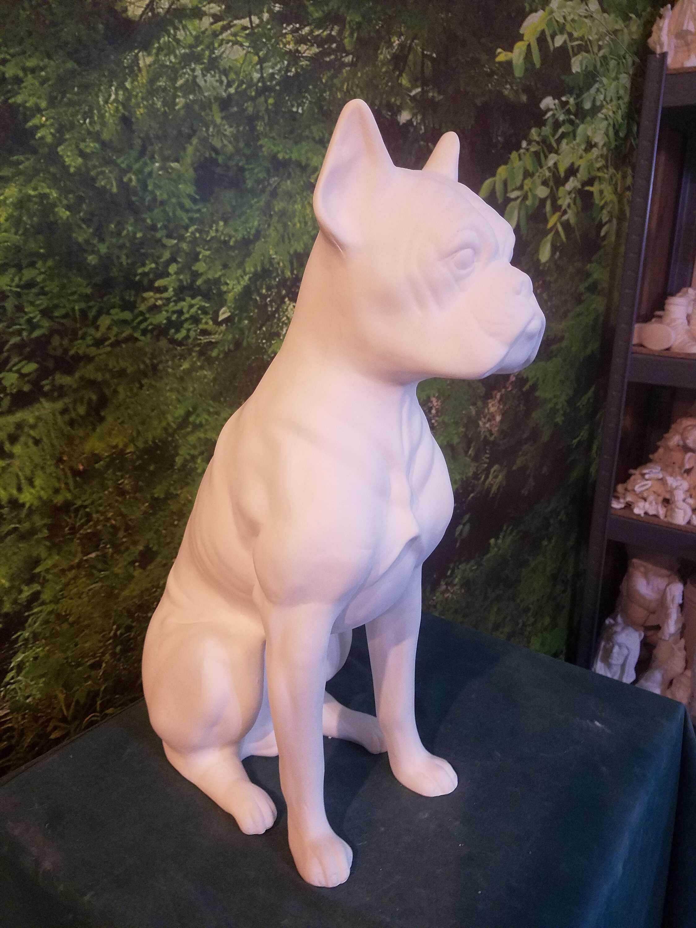 Ceramic Bisque You Paint, Rare, Large, Boxer, Bulldog, dog, realistic ...