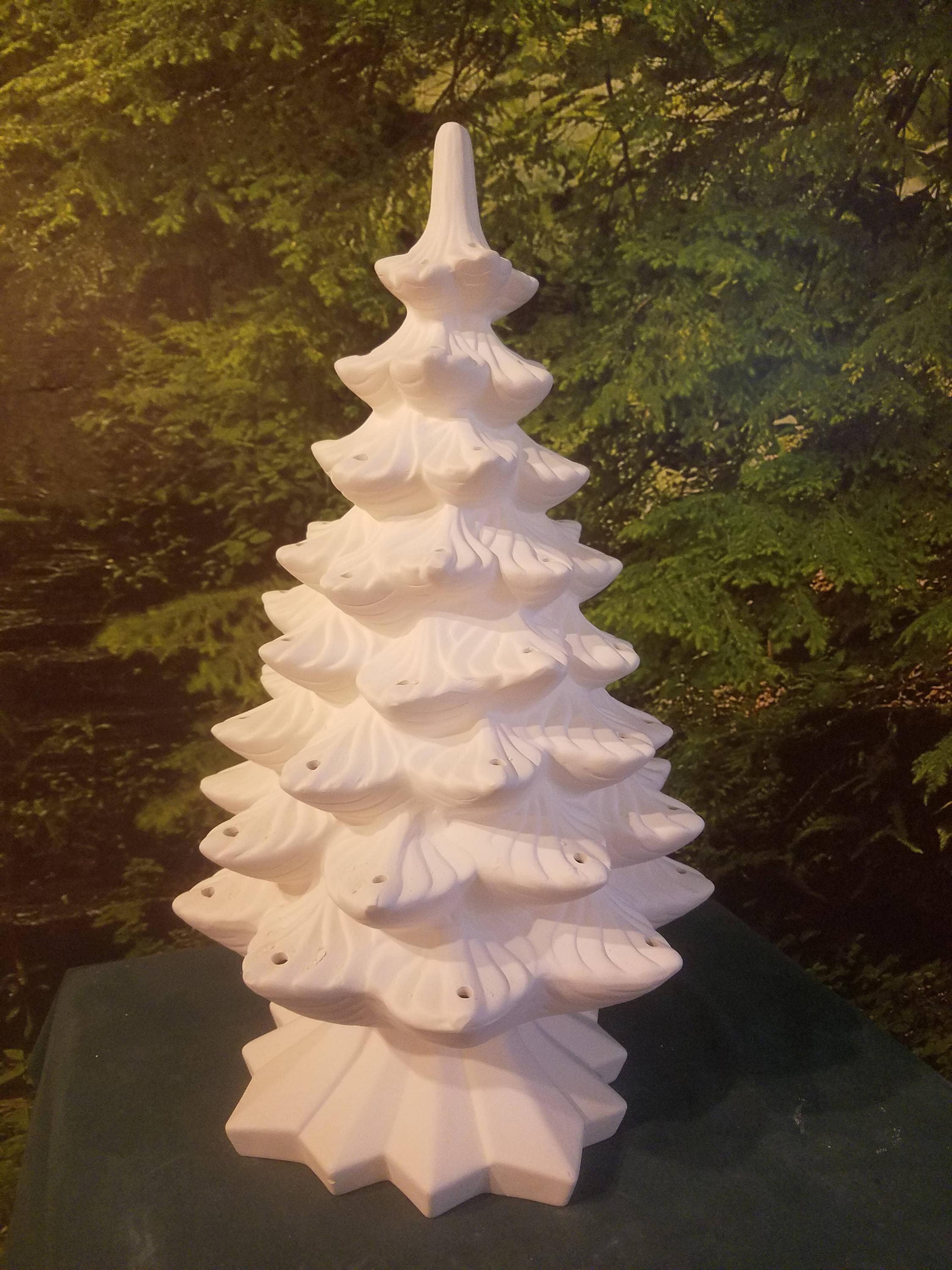 Christmas Trees in Bisque or Finished — Ceramic Bisque you paint — TS ...