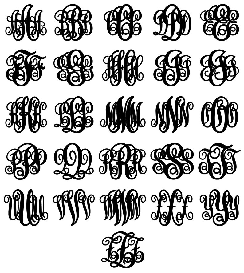 Customized Monogram 3d Printed Keychain | Etsy