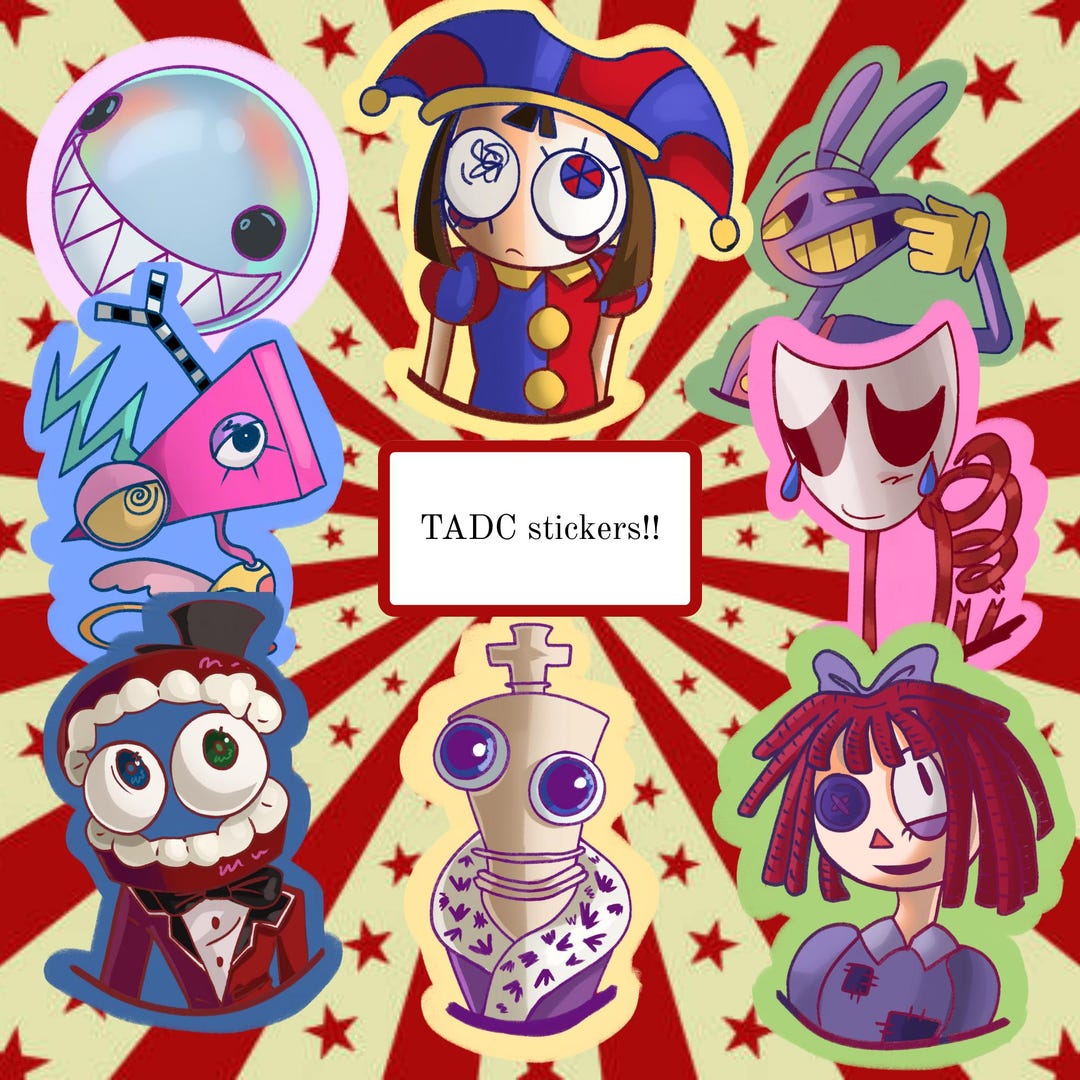 Handmade TADC Stickers: Waterproof, No AI - Etsy