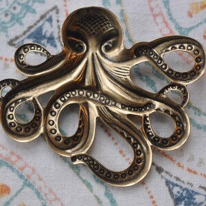 Large Steampunk Brass Octopus Brass Ox | Etsy