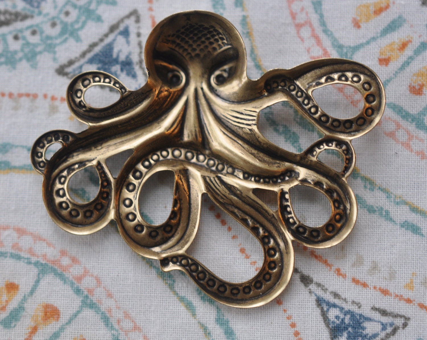 Large Steampunk Brass Octopus Brass Ox | Etsy