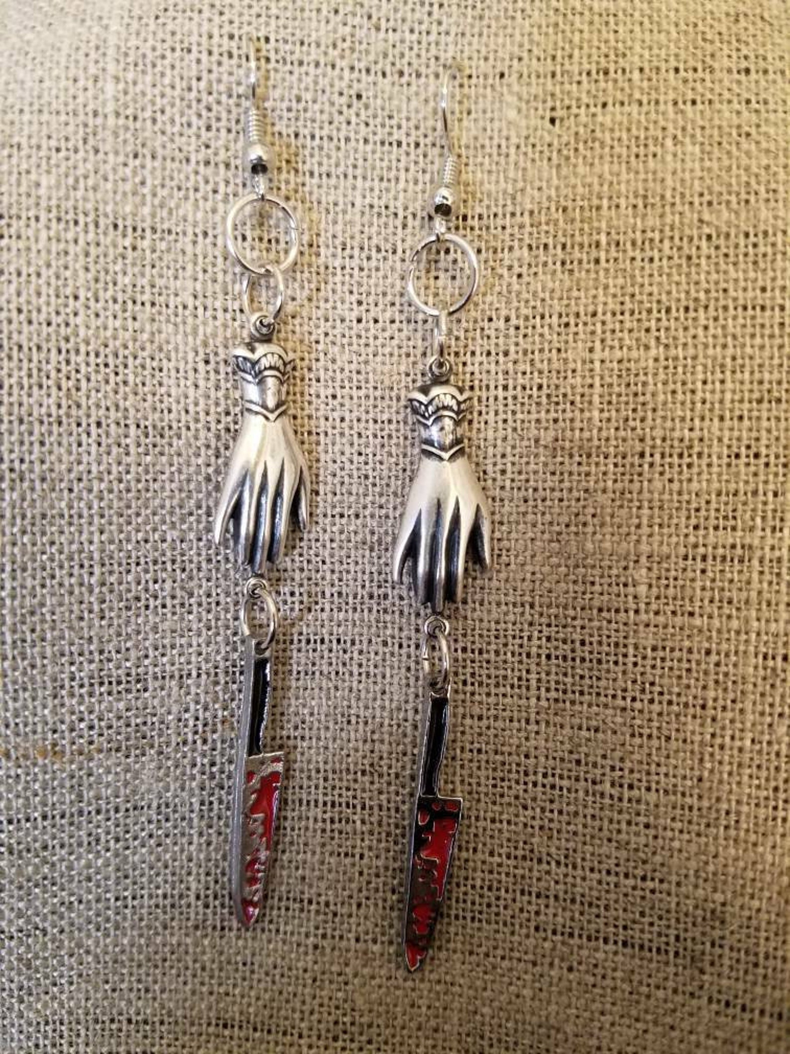 4 Beautiful Brass Hand Connectors Sterling Silver Finish | Etsy