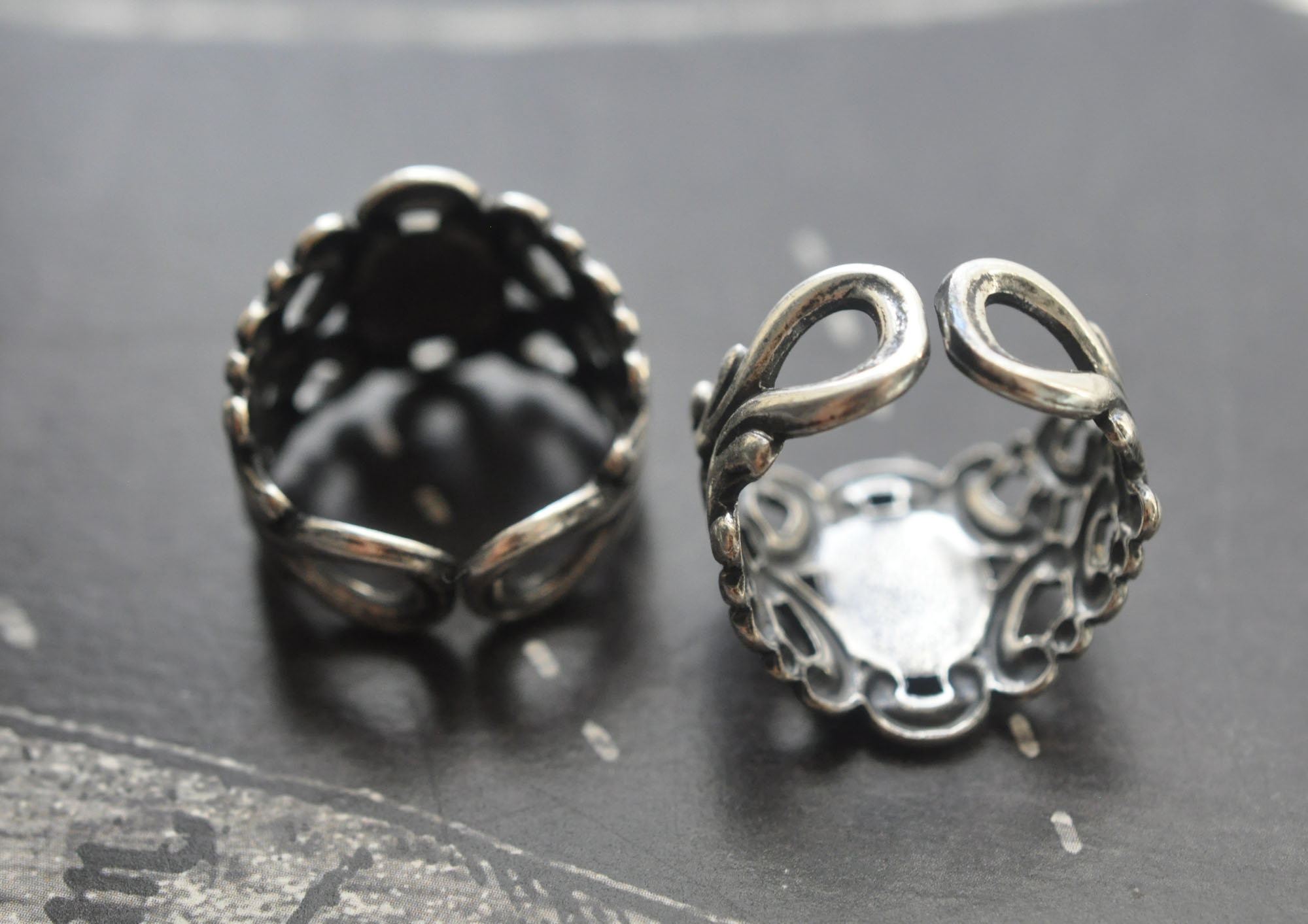 Adjustable Ring Bases Brass Stampings Sterling Silver - Etsy