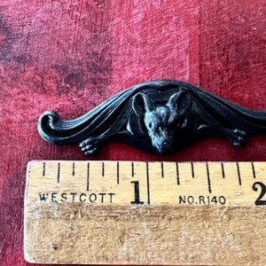 Gothic Brass Bats in Black Satin Finish, TWO - Etsy