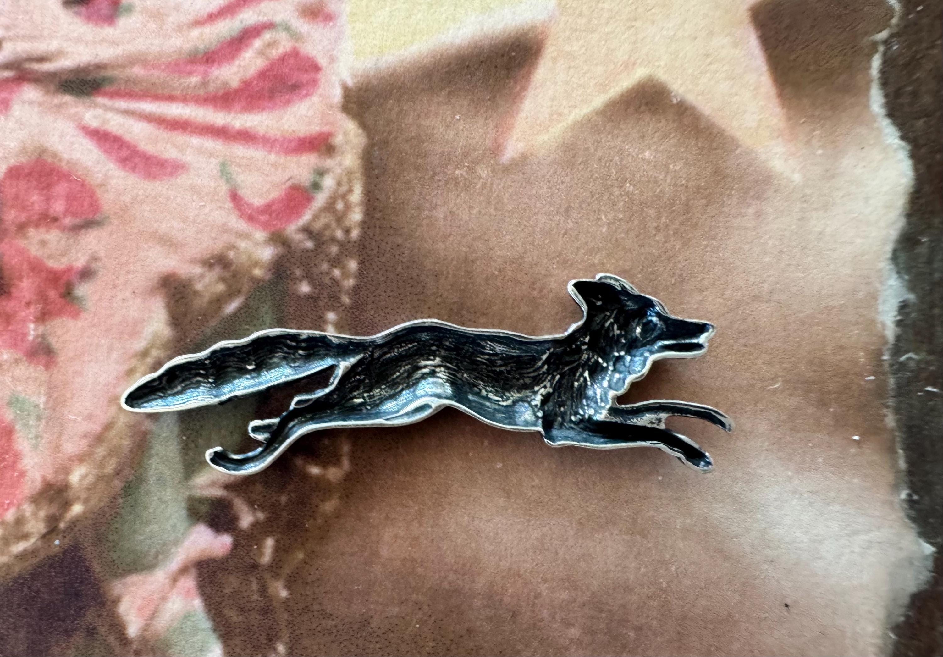 Fox Brass Stampings, Small, Sterling Silver Finish, (set of Two) - Etsy