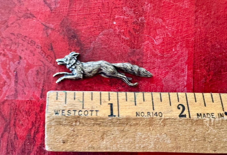 Small Fox Brass Stampings, Brass Ox, (set of Two) - Etsy