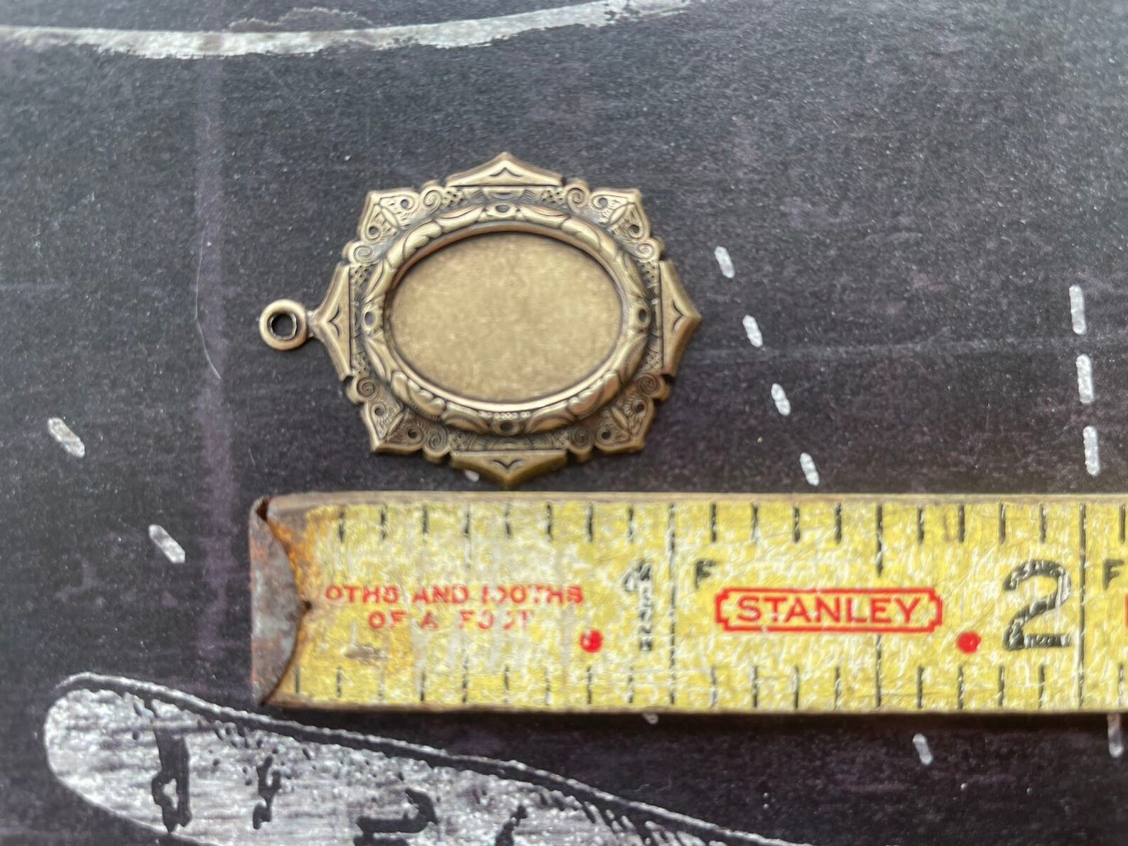 18 X13mm Brass Gothic Bezels Brass Ox TWO - Etsy